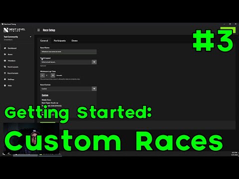 Getting Started: Custom Races