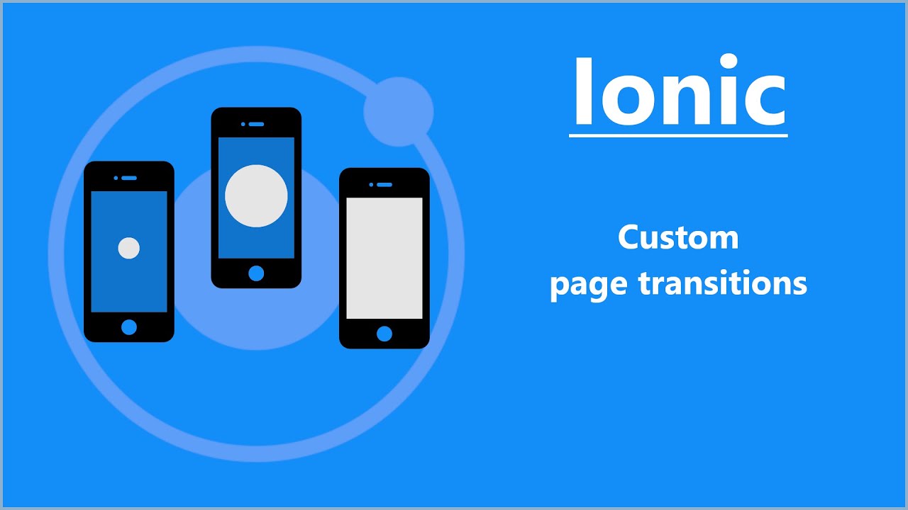 Ionic - Custom page transitions