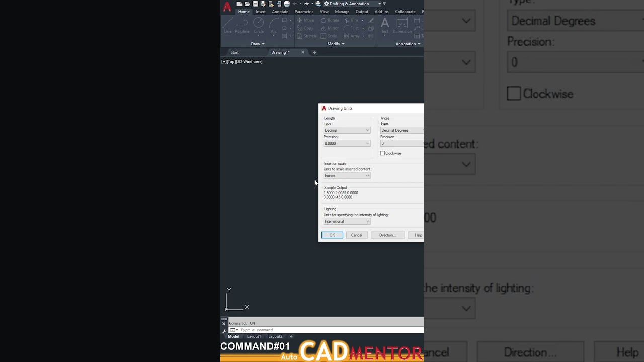 Unit setup #01 | AutoCAD tutorial for beginners | AutoCAD basics