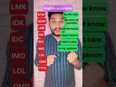 English acronyms #ytshorts #vocabulary #learnenglish #acronym #education