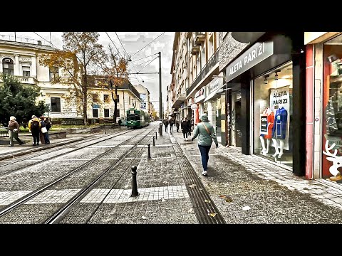 Rainy Day Walk Through Sofia City Center | BULGARIA | December 2022 | 4K