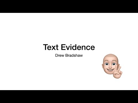 Text Evidence