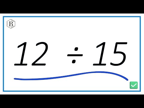 12 Divided by 15 (12 ÷ 15) Using Long Division – Step-by-Step Tutorial