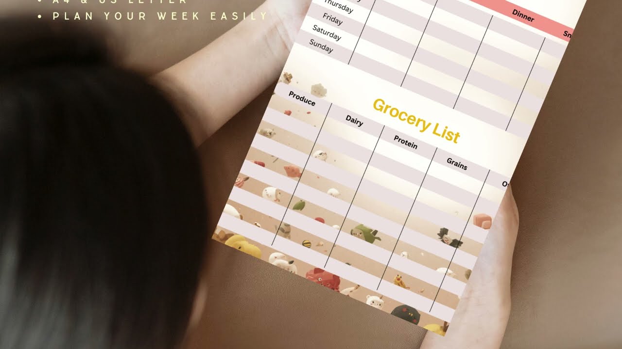 Weekly Meal Planner Printable for Stress-Free Meal Planning