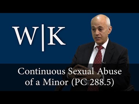 Continuous Sexual Abuse of a Minor (PC 288.5)