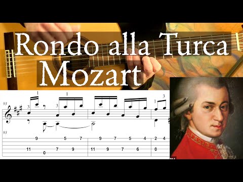 RONDO ALLA TURCA (Turkish March) – Mozart – Full Tutorial with TAB ...