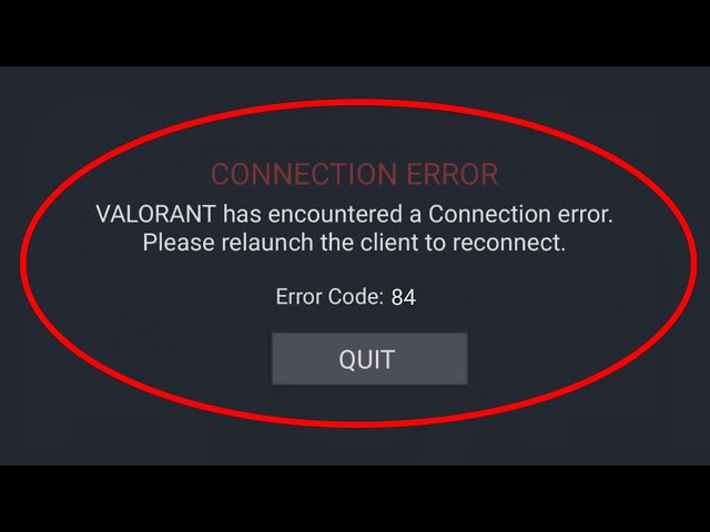 What is VAL 84 error in Valorant and how to fix it?