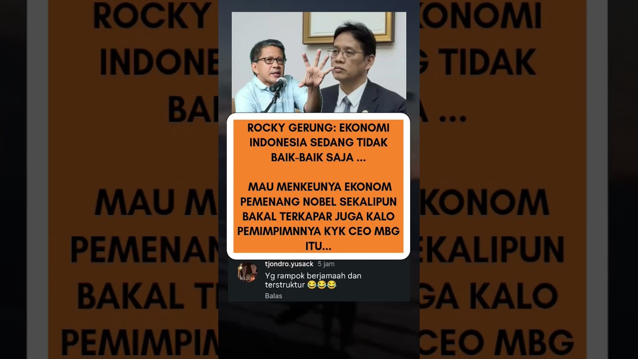 #foryou #beritaterkini #rockygerung #purbaya #indonesia #prabowo #masukberanda #short