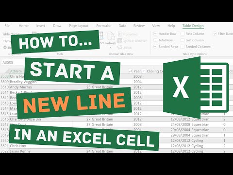 How to Start a New Line in an Excel Cell
