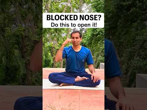 Open your Blocked Nose by doing this! #ancient #yoga #cold #health #tips #relief #breathe #breathing