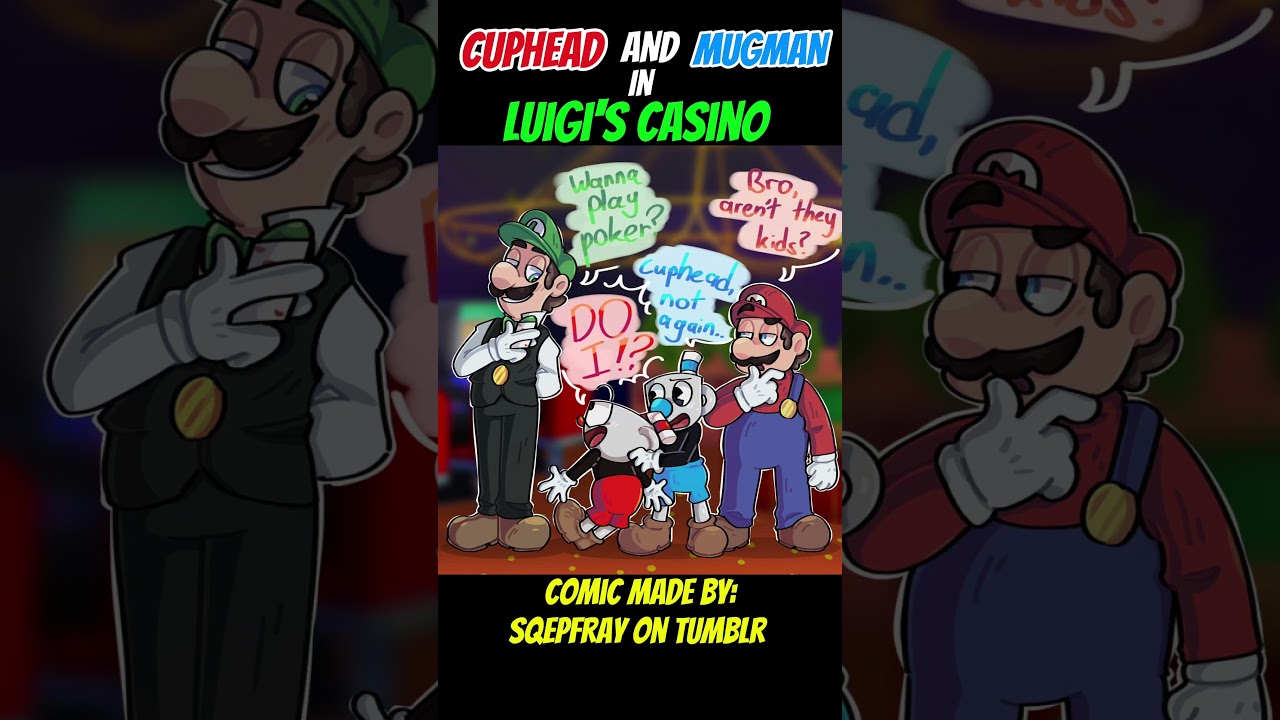 A Cuphead and Mario Crossover Comic Dub: Cuphead and Mugman In Luigi's Casino FT: Dane Spurrell