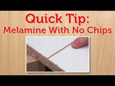 Cut Melamine With No Chips