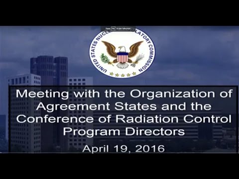 NRC Public Meeting with OAS/CRCP Directors - April 2016