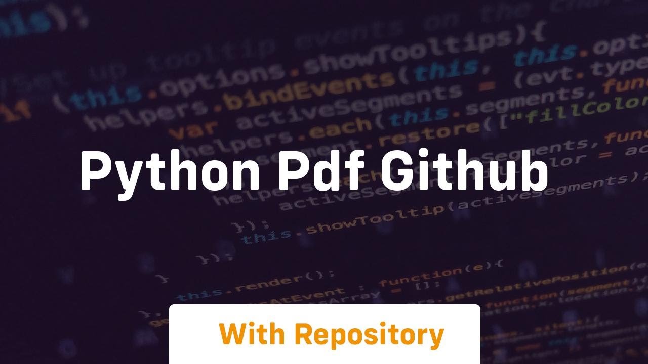 python pdf github