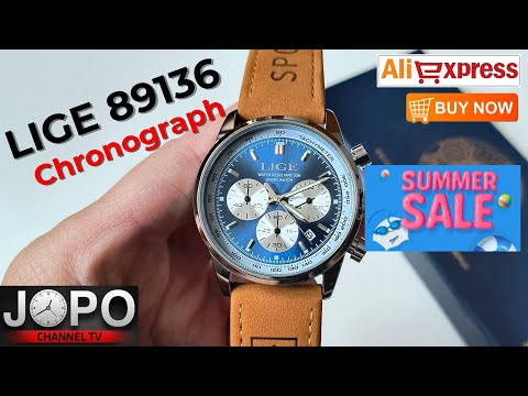 LIGE LG89136 Luxury Vintage Hamilton Homage Chrono Watch│Lige Watch Review│Subtitles