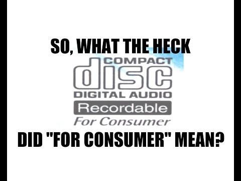 What was a "FOR CONSUMER" blank CD?