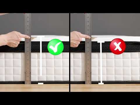 How to measure the height of your Inofia Hybrid Mattress