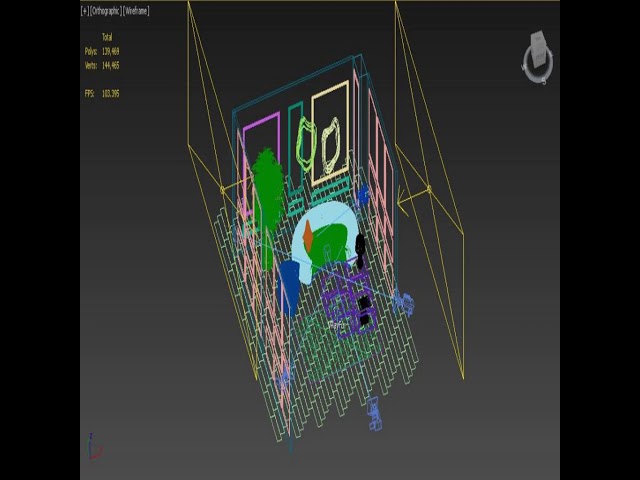 hall 28 3D Model - FlatPyramid