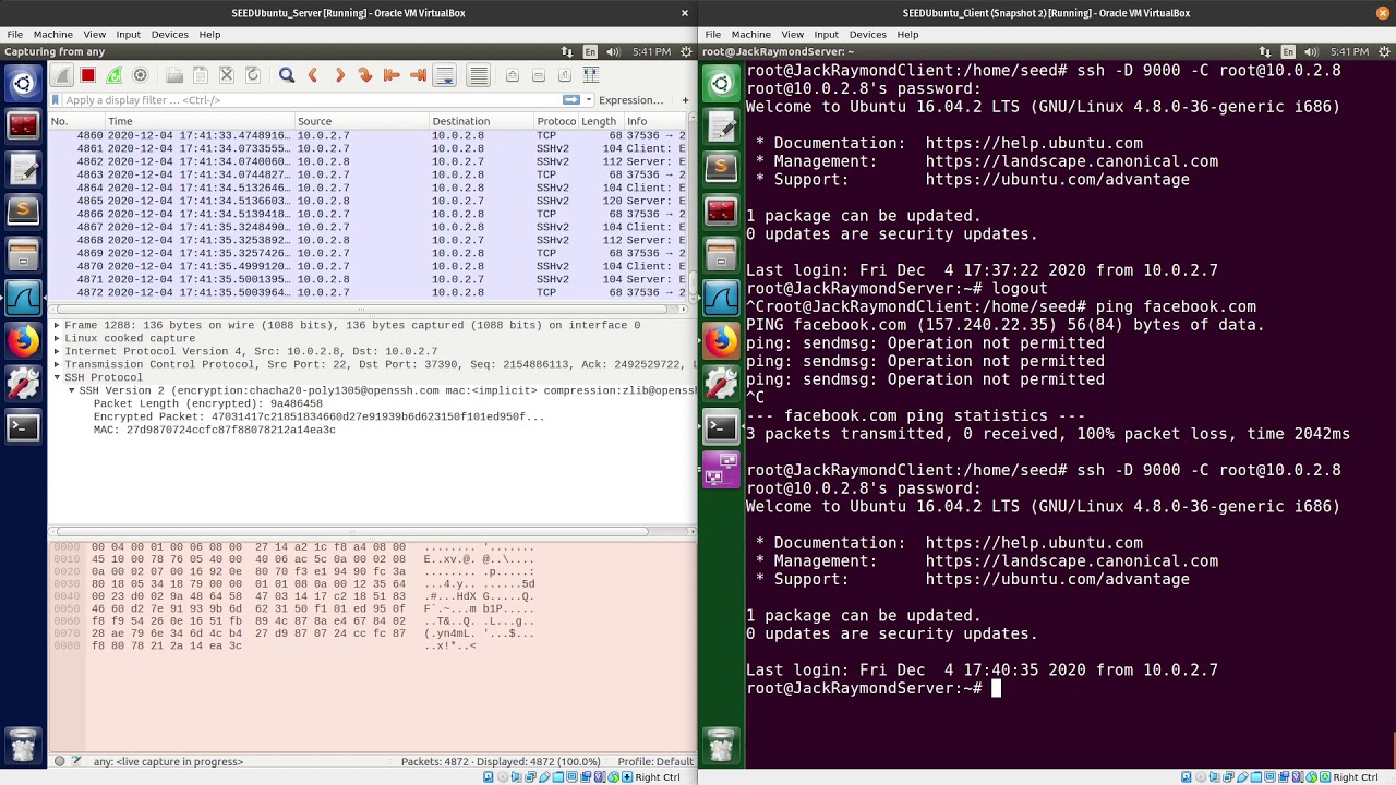 Linux Firewall Exploration Lab