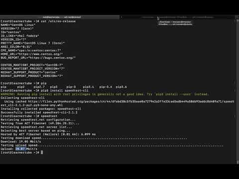 Perform Internet SpeedTest from Linux Command Line (CLI)