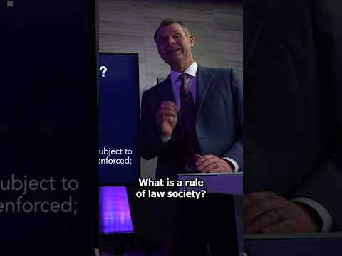 What is the rule of law society?
