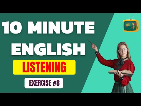 English Exercise #8 | Listening Exercise Through English Conversation Dialogues | English TV ✔