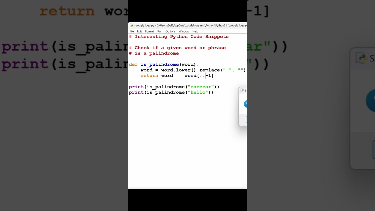 python shorts #pythonshorts #coding #pythontutorial