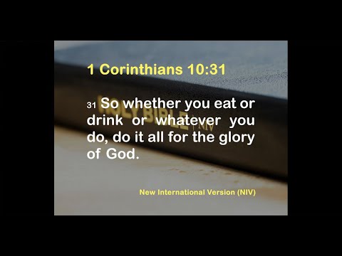 Verse of the Day - 1 Corinthians 10:31