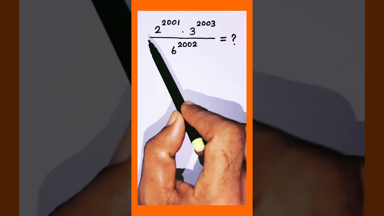 Exponents simplification #shorts #exponents #exponential #maths