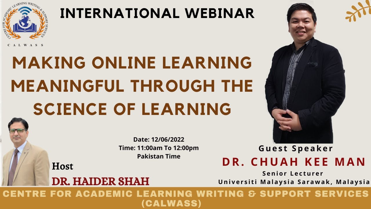 Making Online Learning Meaningful through the Science of Learning