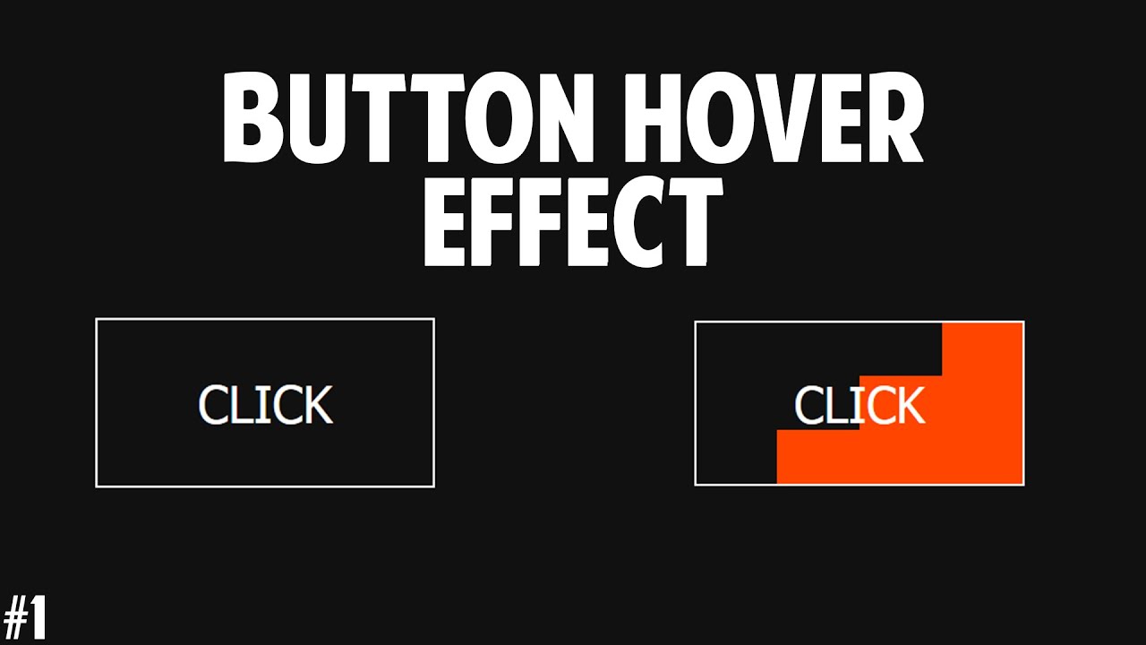 Creative Button Hover Effect #1 | Pure CSS Button Animation | Tutorial #1