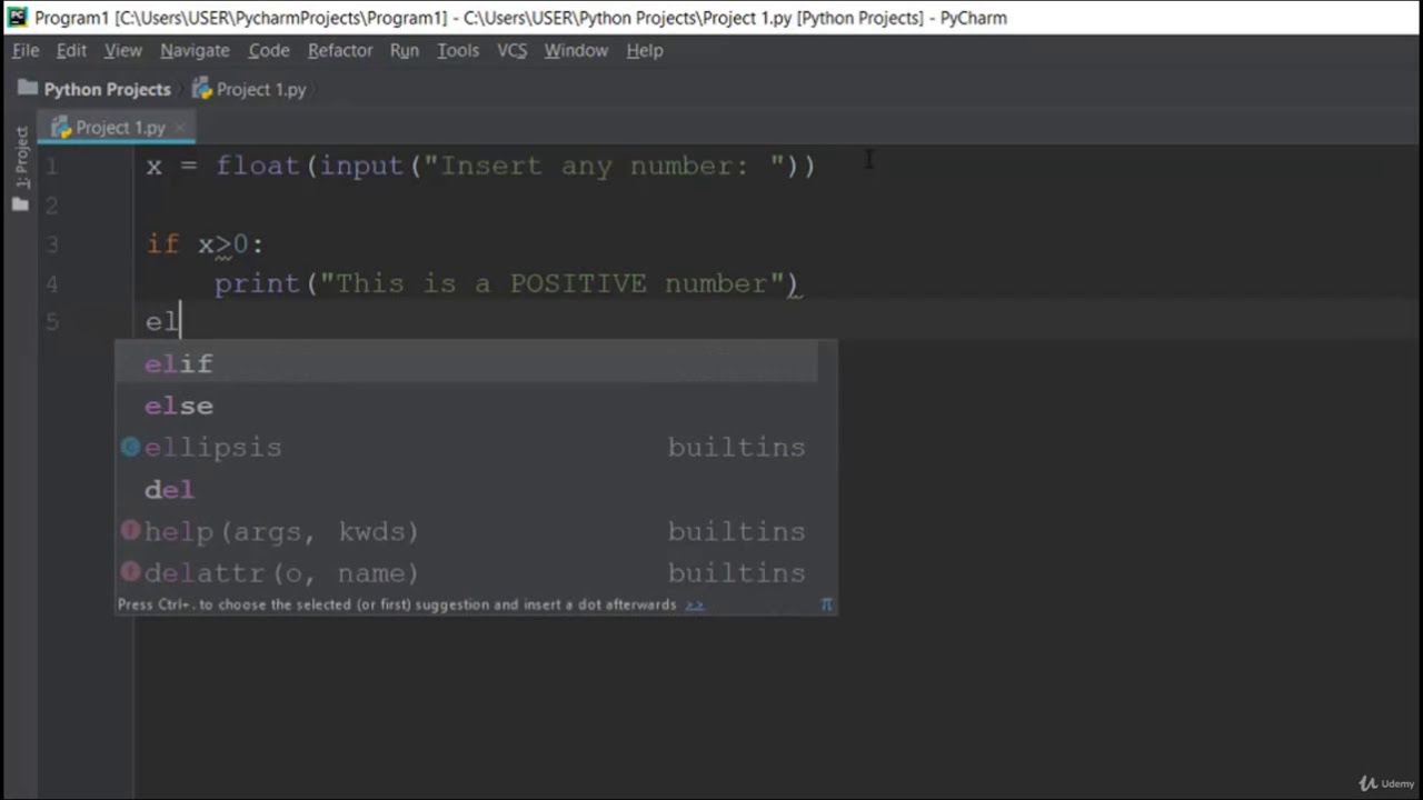 Python Practice 1  How to detect Positive and Negative Numbers