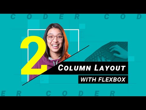 How to build a 2-column layout using flexbox | HTML/CSS