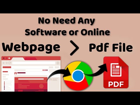 How To Convert Webpage to Pdf free without online 2020