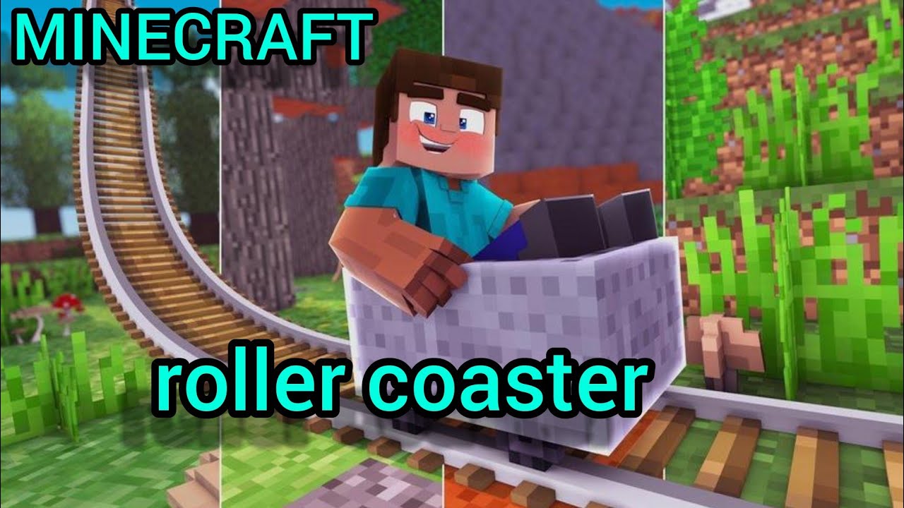 Roller coaster Riding in Minecraft @ Ankith. G.