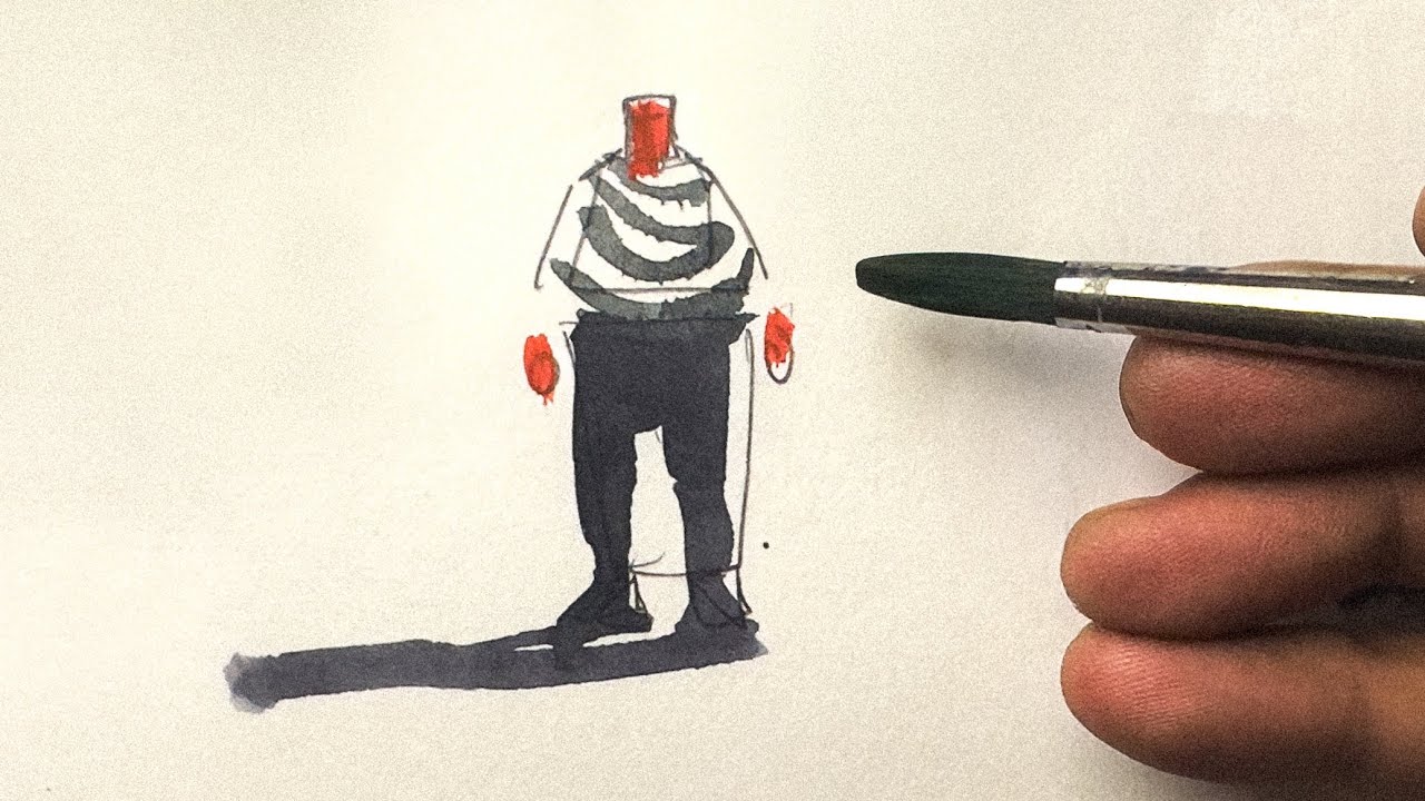 Crazy Figure Drawing Tricks That Will Blow Your Mind ~ Watercolor Tutorial for Beginners 