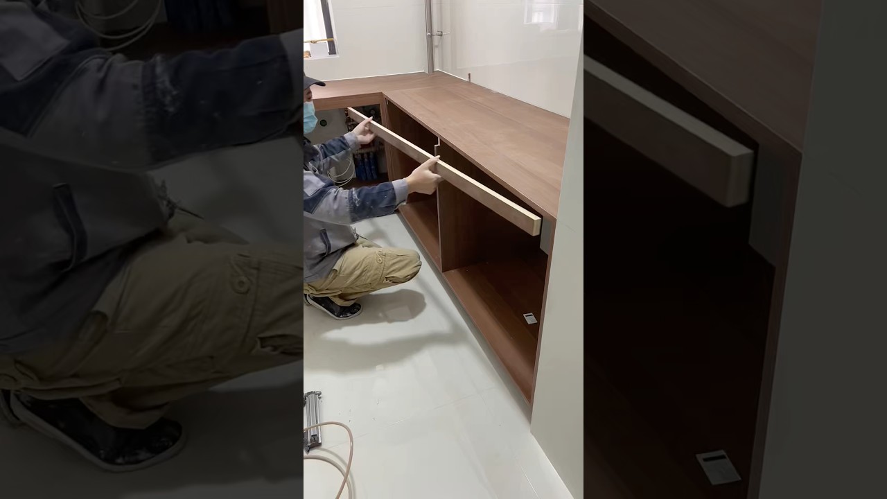 Kitchen Drawer Rail Installation | Strong & Smooth Setup #woodworking