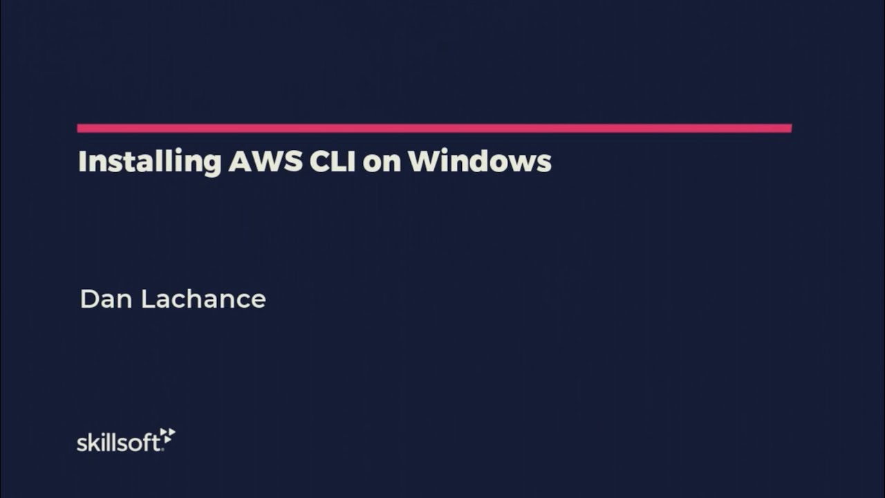 Installing AWS CLI on Windows - AWS Solutions Architect Associate: Architecture & Tools