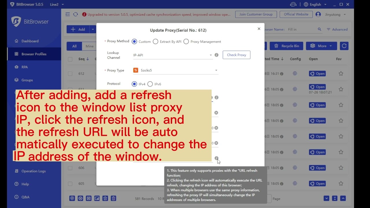 BitBrowser - Set http/https/socks5 proxy IP tutorial