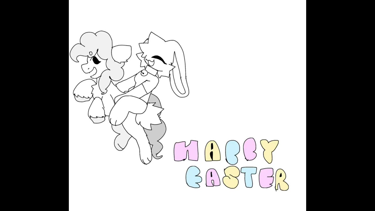 Happy Easter guys Iwas to sleepy to color it in!