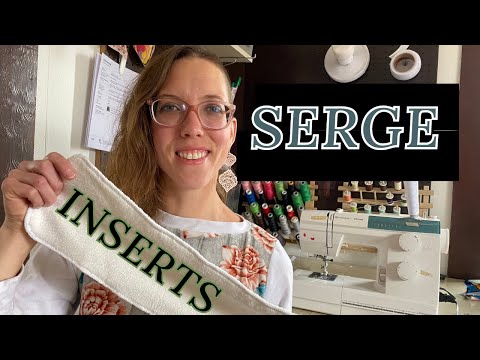 How to Sew Adult Cloth Diaper Inserts: Part 3 Serge