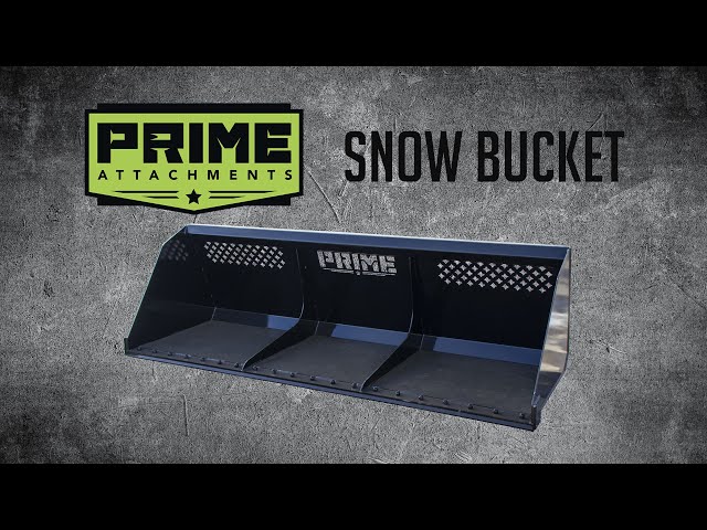 Prime Snow 8' snow bucket for skid steer / bobcat | Heavy Equipment ...