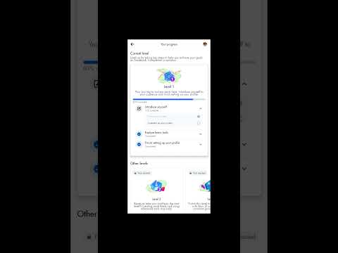 How to complete level 1 andd level 2 in facebook|#facebook #youtubeshorts #shorts #short