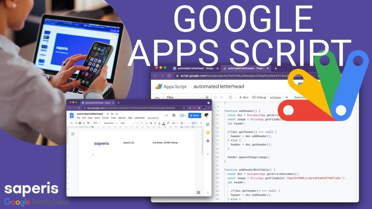 Google Apps Script Tutorial: Letterhead in Google Docs