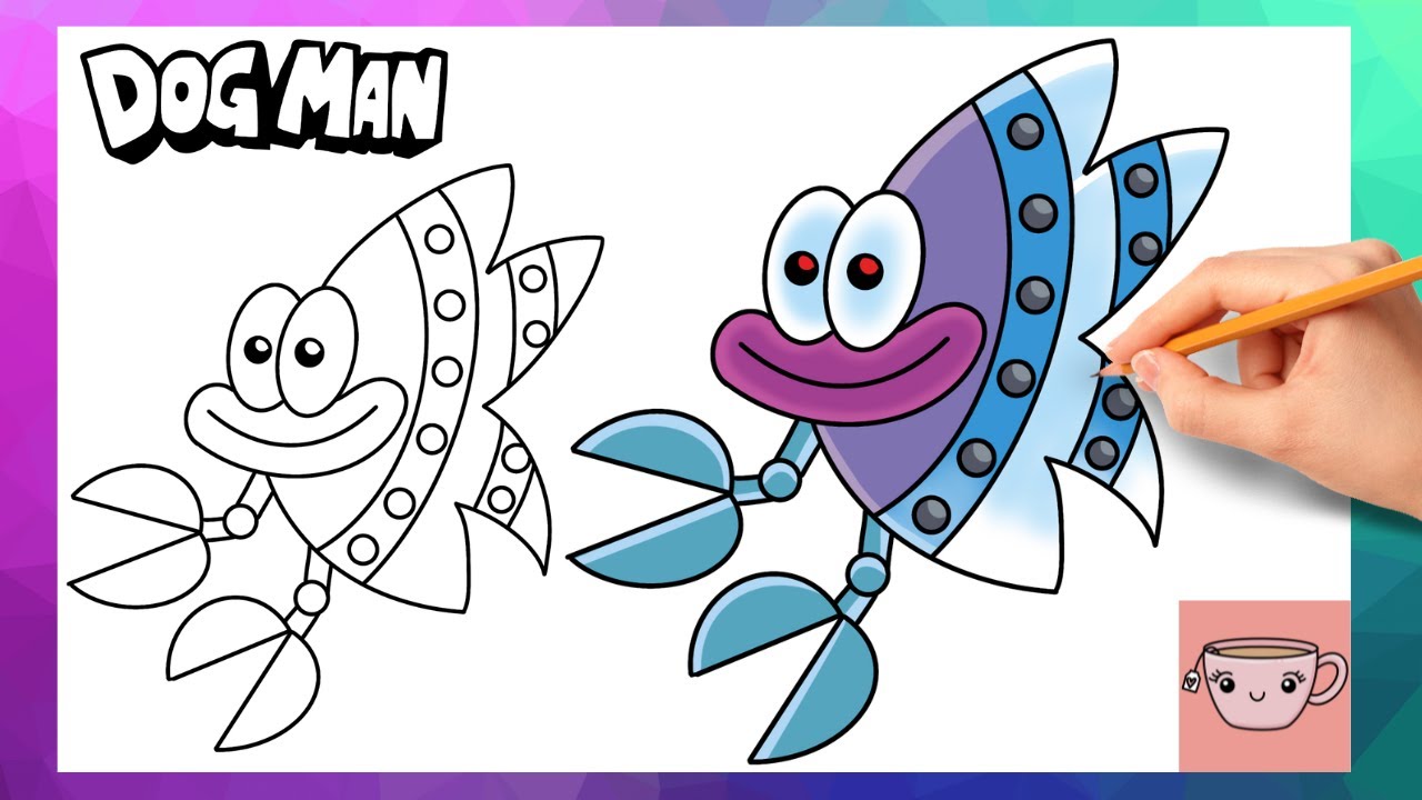 How To Draw Flippy from Dog Man | Easy Drawing Tutorial