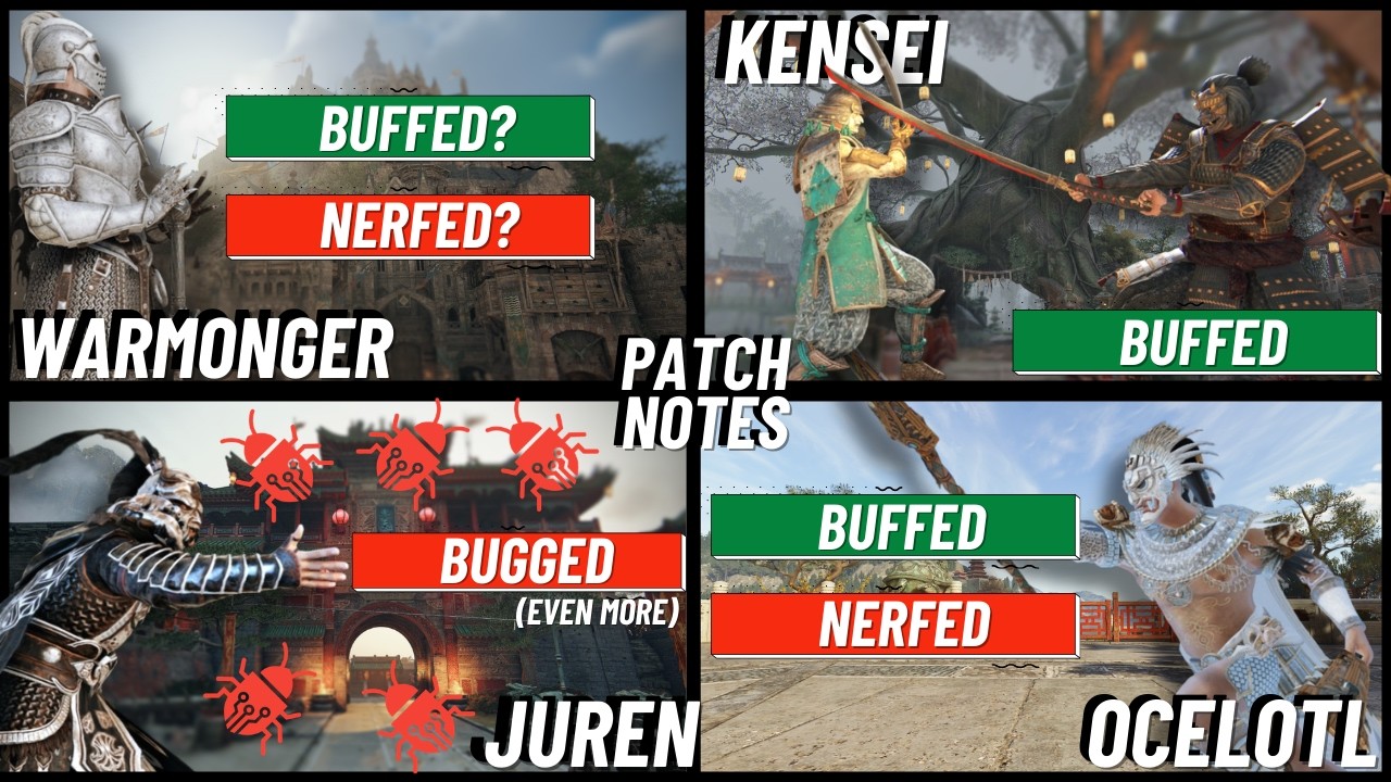 For Honors Year 10 Patch Notes The GOOD The BAD And The Insanely BROKEN...