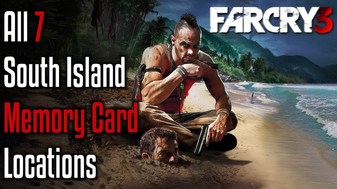 ALL SOUTH ISLAND MEMORY CARDS X7 LOCATIONS - Far Cry 3: Classic Edition