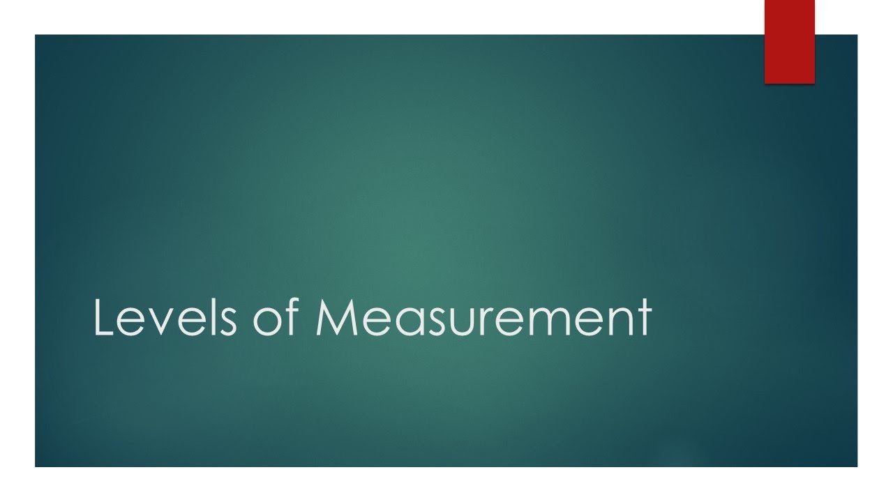 Understanding the Four Levels of Measurement in Data Analysis | Galaxy.ai
