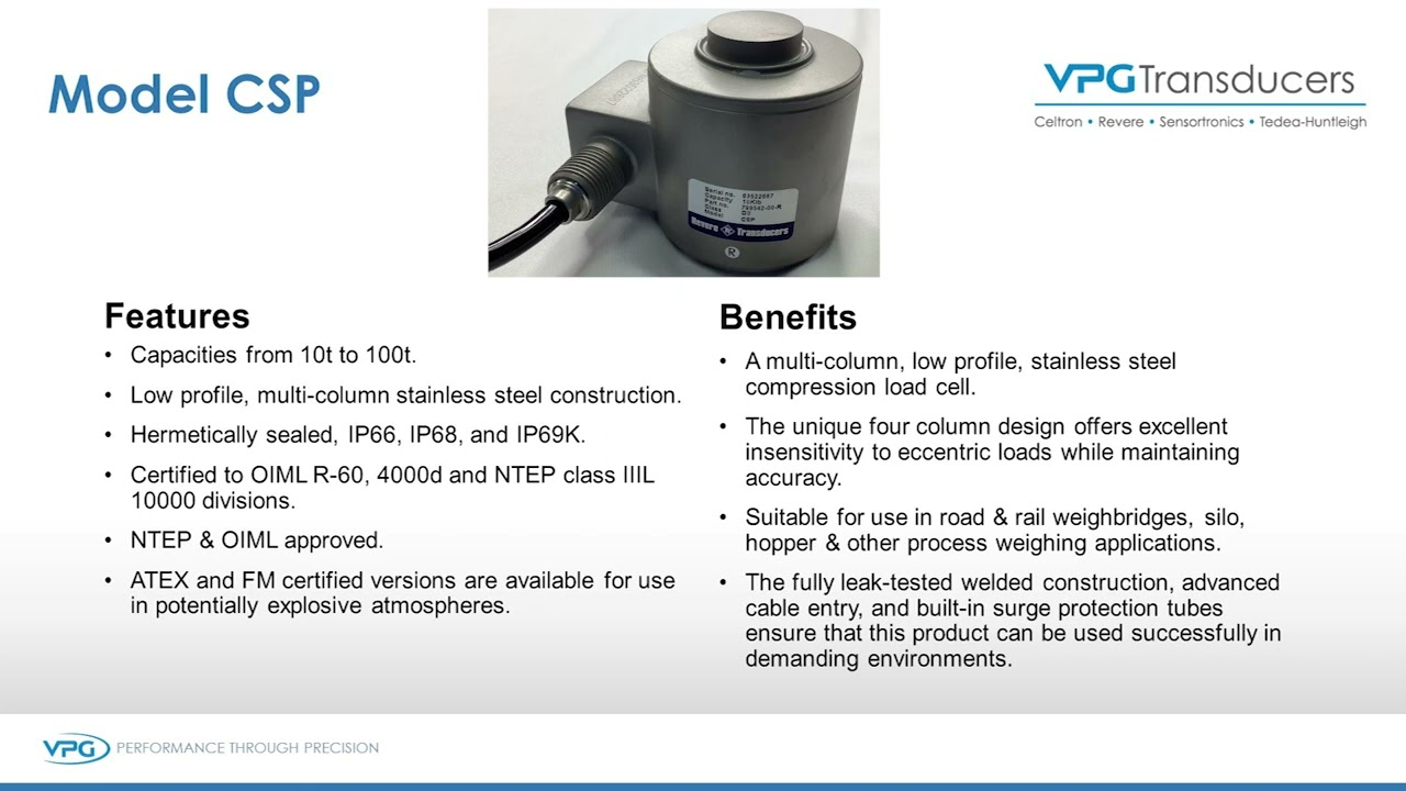 Compression Load Cell (Model CSP)