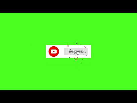 Animation Subscribe video clip Green Screen